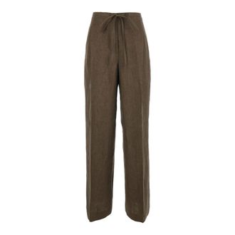 R&oacute;he Femme, Pantalons, Brun, Taille: 36 FR Pantalon D&eacute;contract&eacute; &agrave; Cordon de Serrage