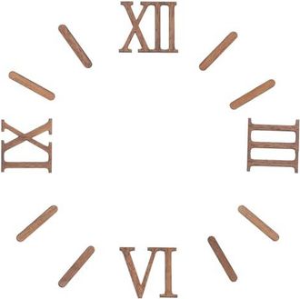 Exceart Horloge murale &agrave; monter soi-m&ecirc;me avec chiffres romains en bois de 20,3 cm - Facile &agrave; utiliser et pour la r&eacute;paration dhorloge, la d&eacute;coration murale ou 