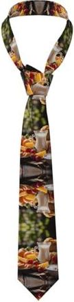Generic Cravate Pour Homme Petit-D&eacute;jeuner Copieux &Eacute;troit Necktie Confortable Cravate Pour L&Eacute;cole Mariage Affaires