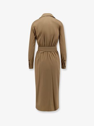 Max Mara Womens Dress Mxmbeta Cotton-Blend Beige