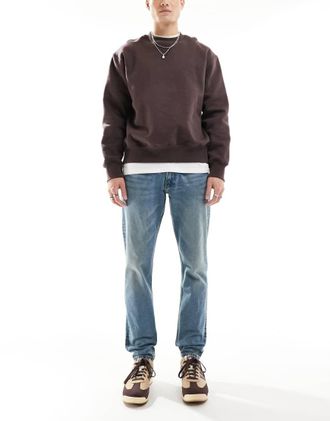 Polo Ralph Lauren Parkside - Jean droit à logo emblématique et poches à larrière - Délavage moyen-Bleu