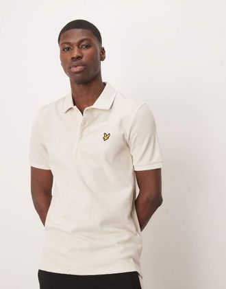 Lyle & Scott Polo en maille Milano - Beige-Neutre