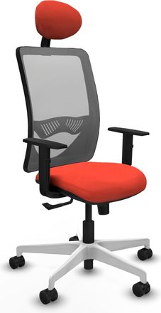 Piqueras y Crespo B&uuml;rostuhl Zulema mit 1D-Armlehnen, h&ouml;henverstellbarer Lendenwirbelst&uuml;tze und festem Kopfteil, ausgestattet mit Sincro 3 Positionen und Schneideschaum,