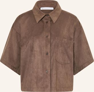 Raffaello Rossi Raffaello Rossi Hemdbluse Zuri In Lederoptik braun