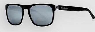 Horsefeathers Keaton Gloss Black Sonnenbrille mirror white