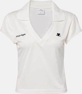 Courr&egrave;ges Courr&egrave;ges Polo &agrave; logo