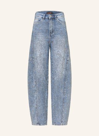 Miss Goodlife Miss Goodlife Barrel Jeans Mandal Mit Schmucksteinen blau