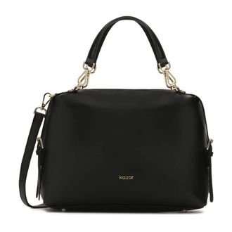 Kazar Femme, Sacs, Noir, Taille: ONE Size Sac &agrave; main en cuir noir souple