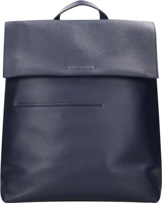 Orciani Homme, Sacs, Bleu, Taille: ONE Size Sac &agrave; dos en cuir martel&eacute;