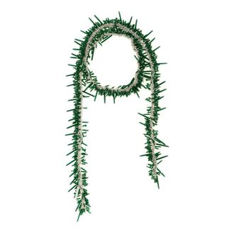 Dries Van Noten Femme, Accessoires, Vert, Taille: ONE Size Embroidered Scarf Necklace