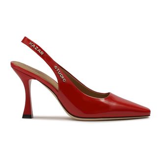 Kazar Rote Slingback-Pumps mit einem Becherabsatz - - Shoes - Damen - Rot - 37 EU