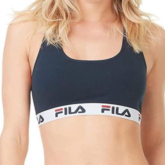 Fila Brassi&egrave;re Coton Femme (XS, Bleu Marine)