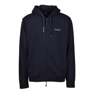 A|X Armani Exchange Baumwolle Elasthan Sweatshirt - - Sweatshirts & Hoodies - Herren - Blau - L