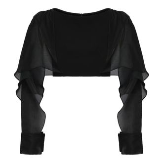 Maticevski Femme, Blouses et Chemises, Noir, Taille: 34 FR Top Zone Cape
