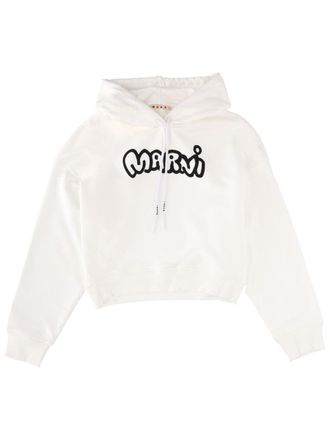 Marni Logo Cotton Sweatshirt - White