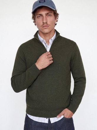 Jack & Jones Troyer JPRBLAMILANO STITCH KNIT HALF ZIP SN Baumwolle, relaxed fit