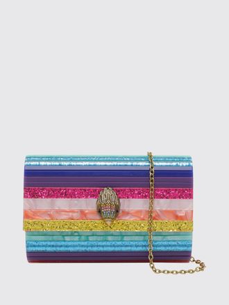 Kurt Geiger Mini sac Party Eagle en acrylique &agrave; rayures multicolores