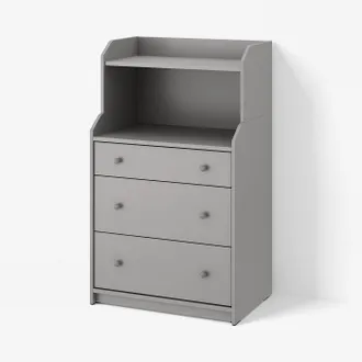 IKEA HAUGA Kommode mit 3 Schubl und Regal