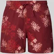 Jack & Jones Regular Fit Badeshorts mit Allover-Animal-Print Modell Maui