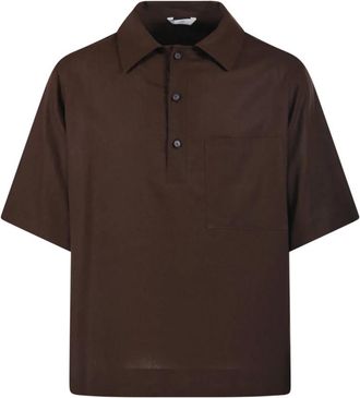 Hev&ograve; Homme, Chemises, Brun, Taille: M Polo Montursi