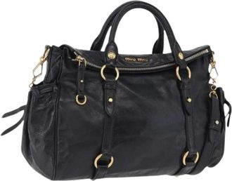 Miu Miu Sac &agrave; main Pre-owned - Femme - Pre-owned - Noir - Taille: ONE Size
