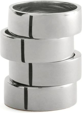 Maison Margiela Femme, Accessoires, Gris, Taille: M Engraved Numeric Wide Band Ring