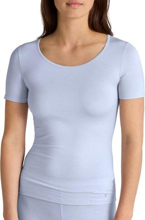 CALIDA Natural Comfort T-Shirt Damen, Rundhalsausschnitt, aus hochwertiger Baumwolle, mit nat&uuml;rlichem Glanz und glattem Griff