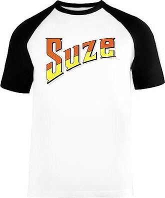 Vendax Vendax Suze Unisex Baseball T-Shirt Manches Courtes Homme Femme Blanc Noir