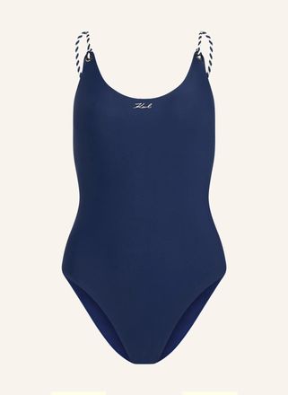 Karl Lagerfeld Badeanzug blau