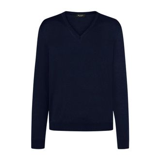Maerz V-Ausschnitt Strickwaren - - Knitwear - Herren - Blau - 4XL