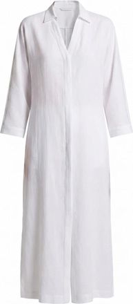 PESERICO Femme, Robes, Blanc, Taille: 36 FR Caftan Long