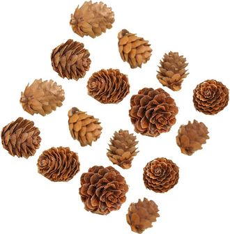 Amosfun Hängende Tannenzapfen-dekoration 100 Stück Künstliche Mini-tannenzapfen Tannenzapfen Weihnachtsdekoration Für Baum Zuhause Büro Party