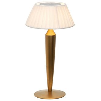 Zafferano Flaminia Led Touch Wiederaufladbare Tischlampe - Klassisches Design Kabellos Gold - Zafferano