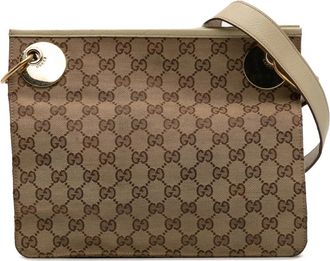 Gucci Hobo Bags - GG Canvas Eclipse Crossbody - Gr. unisize - in Braun - für Damen