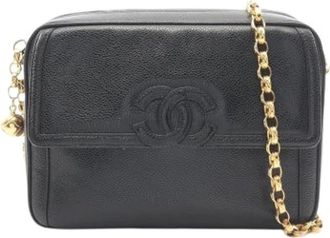 Chanel Sac bandouli&egrave;re vintage doccasion - Femme - Pre-owned - Noir - Taille: ONE Size