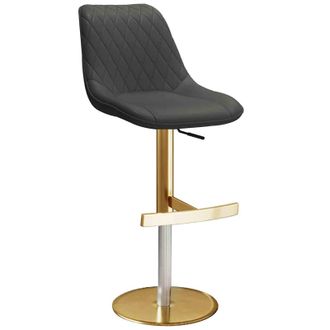 Generic Drehbarer Barhocker, h&ouml;henverstellbar von 60 bis 82 cm, mit T-f&ouml;rmiger Fu&szlig;st&uuml;tze f&uuml;r K&uuml;che und Restaurant