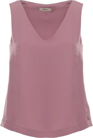 Herno Femme, Tops, Rose, Taille: 42 FR Top col en V