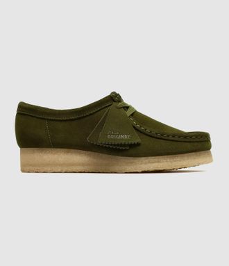 Clarks Mocassins Wallabee Olive Suede