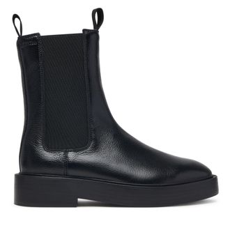Calvin Klein Klassische Stiefeletten Calvin Klein Conc Welt Chelsea Boot Lth HW0HW03208 Schwarz