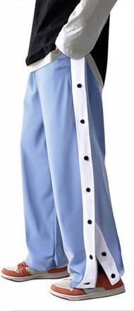 Generic Pantalon de r&eacute;&eacute;ducation pour homme - Ouverture lat&eacute;rale - Pantalon de jogging postop&eacute;ratoire - Jambes larges - Pantalon de surv&ecirc;tement - Jambes ouvert