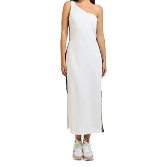 Emporio Armani Femme, Robes, Blanc, Taille: 40 FR Logo Series Tape Dress