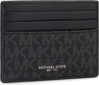 Michael Kors Kreditkartenetui Greyson 39F9LGYD2B Schwarz