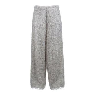 Alysi Polka-dot Wide Hosen - - Trousers - Damen - Grau - S