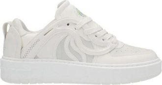 Stella McCartney Femme, Chaussures, Blanc, Taille: 35 EU Sporty Leather Slip-On Baskets