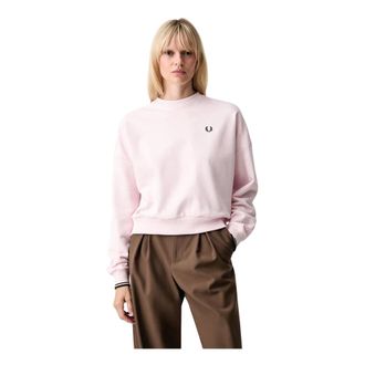 Fred Perry Femme, Sweatshirts et sweats &agrave; capuche, Rose, Taille: 38 FR SweaT-shirts