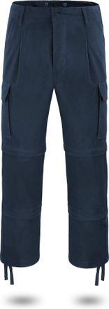 Normani Outdoor Sports 3-in-1 Zip-Off Outdoor Hose/Short Moleskinhose nach TL mit Rei&szlig;verschluss abtrennbare Hosenbeine - Shorts oder 3/4 Farbe Navy Gr&ouml;&szlig;e XXL