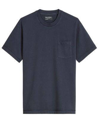 Marc O'Polo Garment Dyed T-Shirt mit Brusttasche, Relaxed Fit in