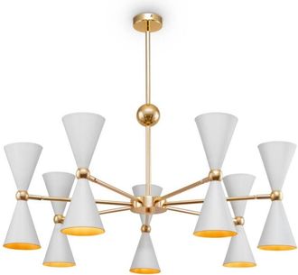 Maytoni Maytoni - Vesper Plafonnier moderne Vesper à 14 ampoules blanches avec suspension dorée