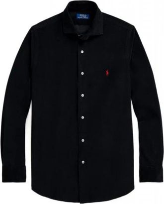 Ralph Lauren Homme, Chemises, Noir, Taille: M Chemise en velours c&ocirc;tel&eacute; coupe sur mesure