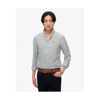 Superdry Chemise en lin &agrave; manches longues Sd Emb Vacation